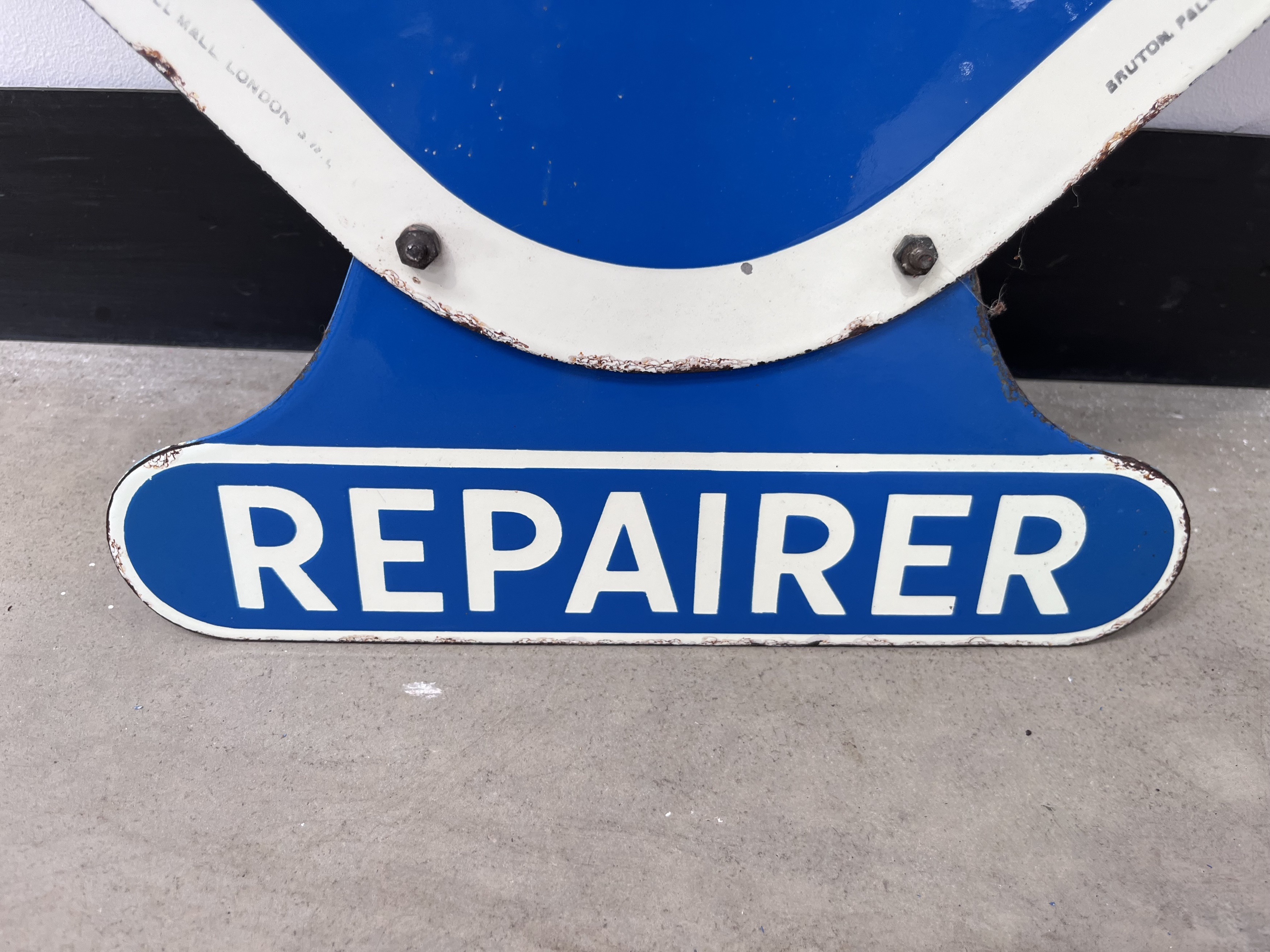 Original RAC double sided sign